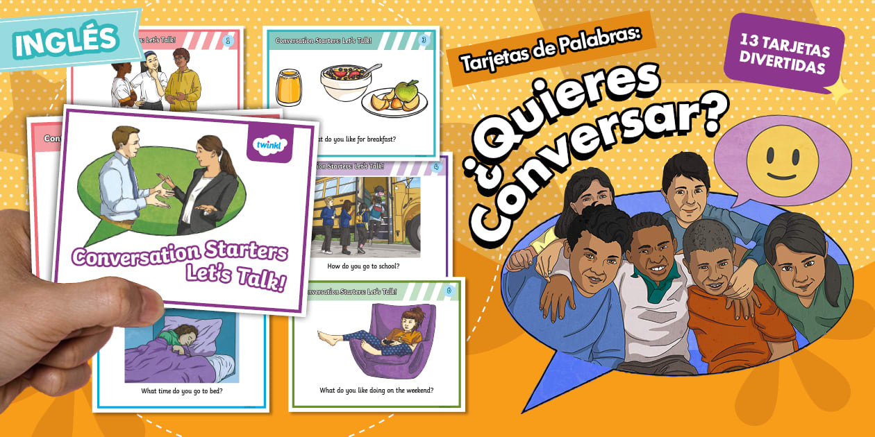 Tarjetas de Palabras | Conversación en Inglés | 5° Básico