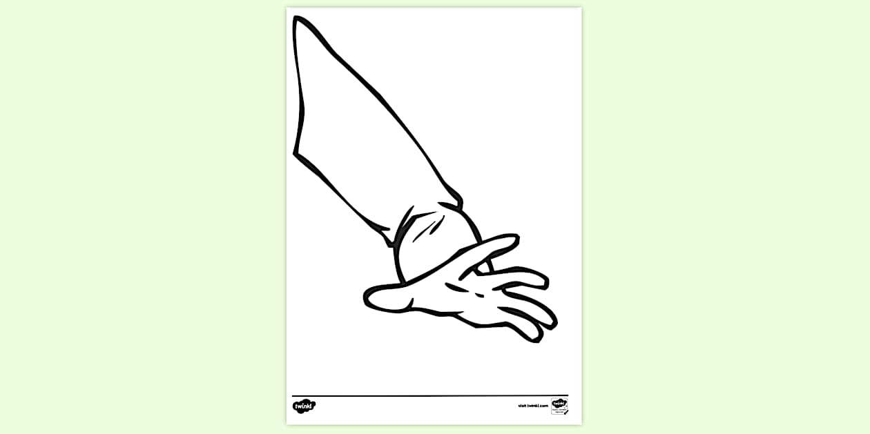 Right Arm Colouring Sheet | Colouring Sheets (teacher made)