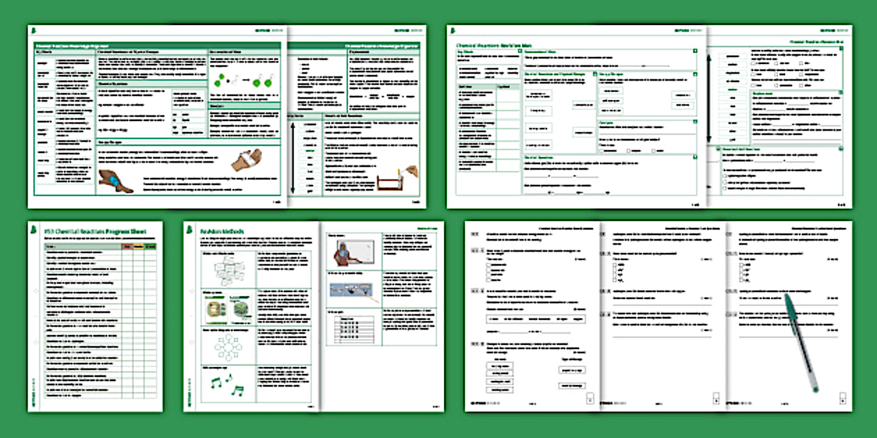 Chemical Reactions Revision Pack | KS3 Chemistry | Beyond