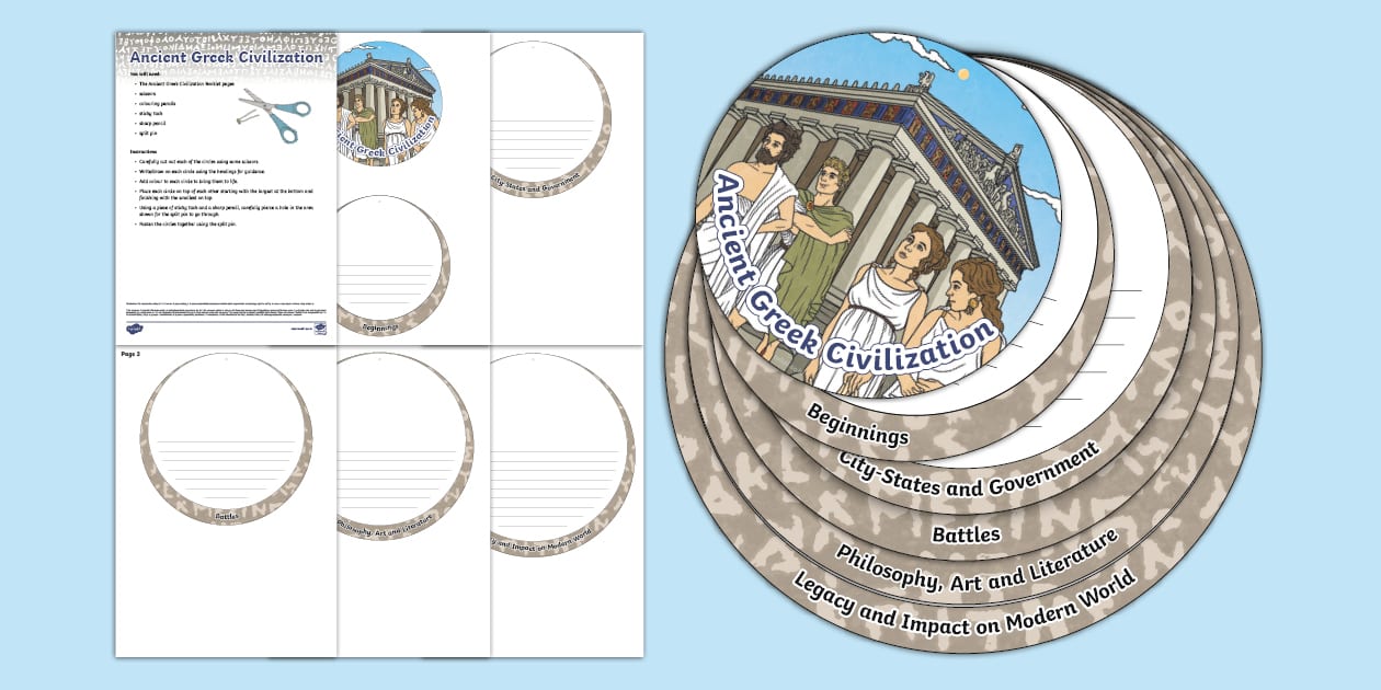 The Ancient Greek Civilization Circles Booklet