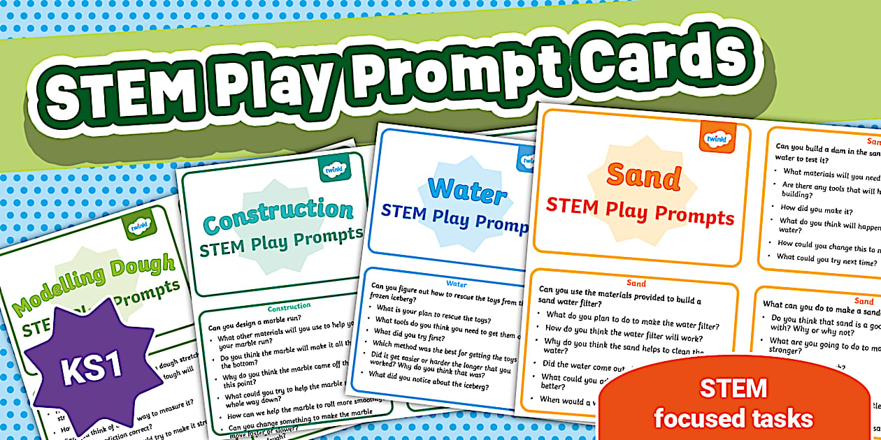 KS1 STEM Play Prompt Cards