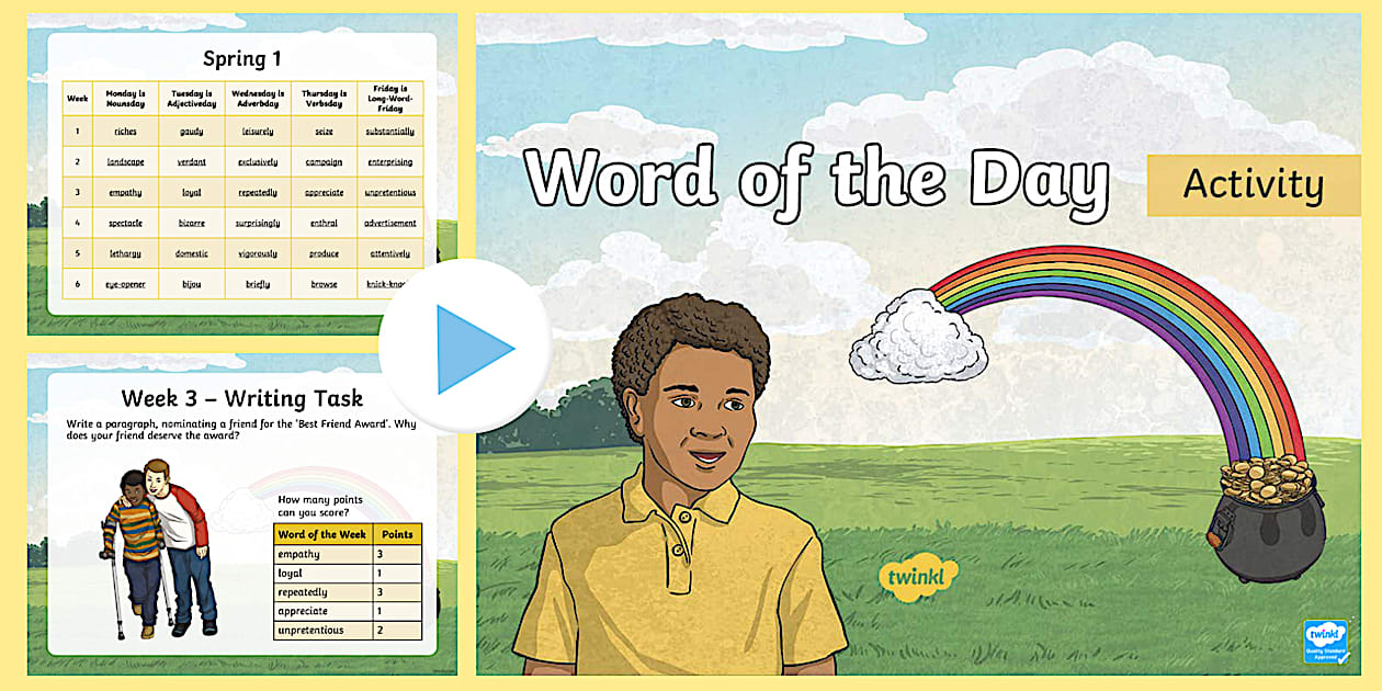 Year 4 Spring 1 Word of the Day PowerPoint - Twinkl