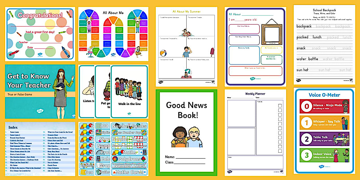 The Ultimate Back To School Resource Pack (teacher made)