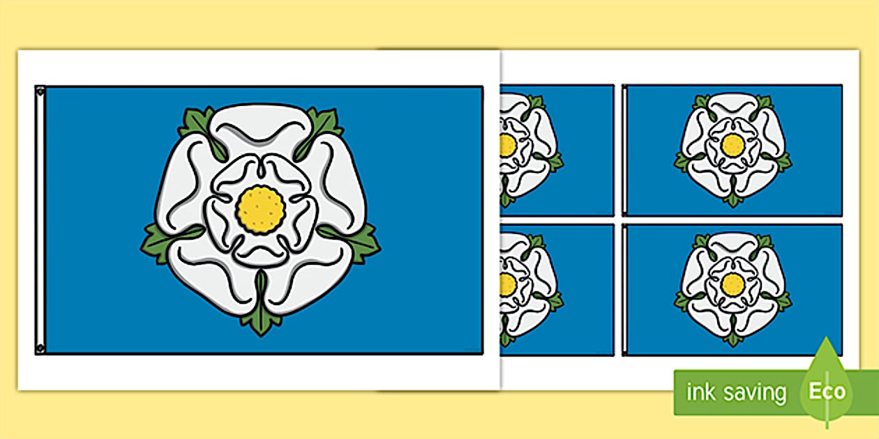 Yorkshire Flags (teacher made) - Twinkl