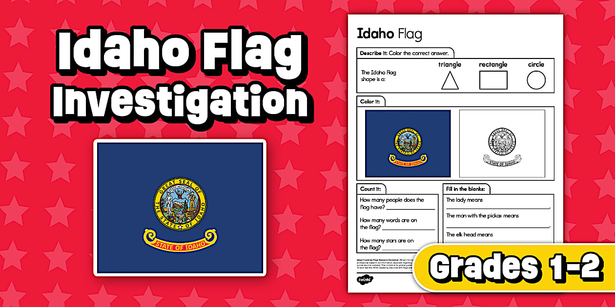 Idaho Flag Investigation for 1st-2nd Grade