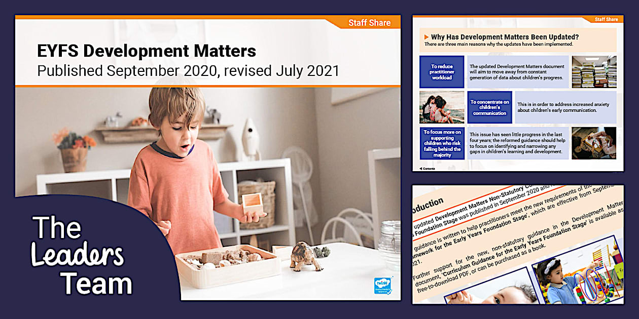 Staff Share: EYFS Development Matters Update 2020 - Twinkl