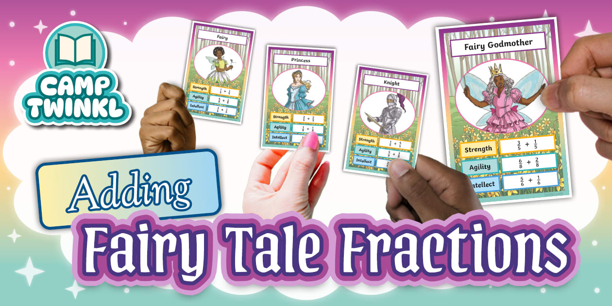 Fairy Tale Fraction Cards - Math Activity