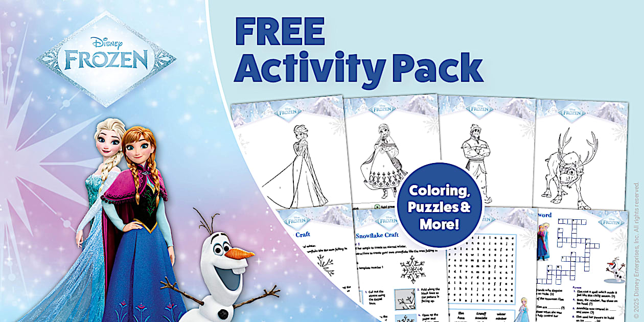 Frozen: FREE Activity Pack for Kids (Teacher-Made) - Twinkl