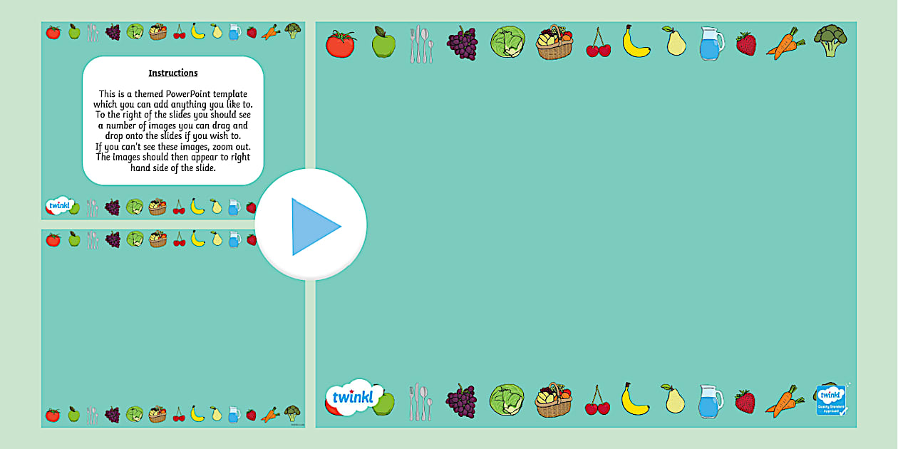Editable Healthy Eating PowerPoint Template - 5-6 - Topics