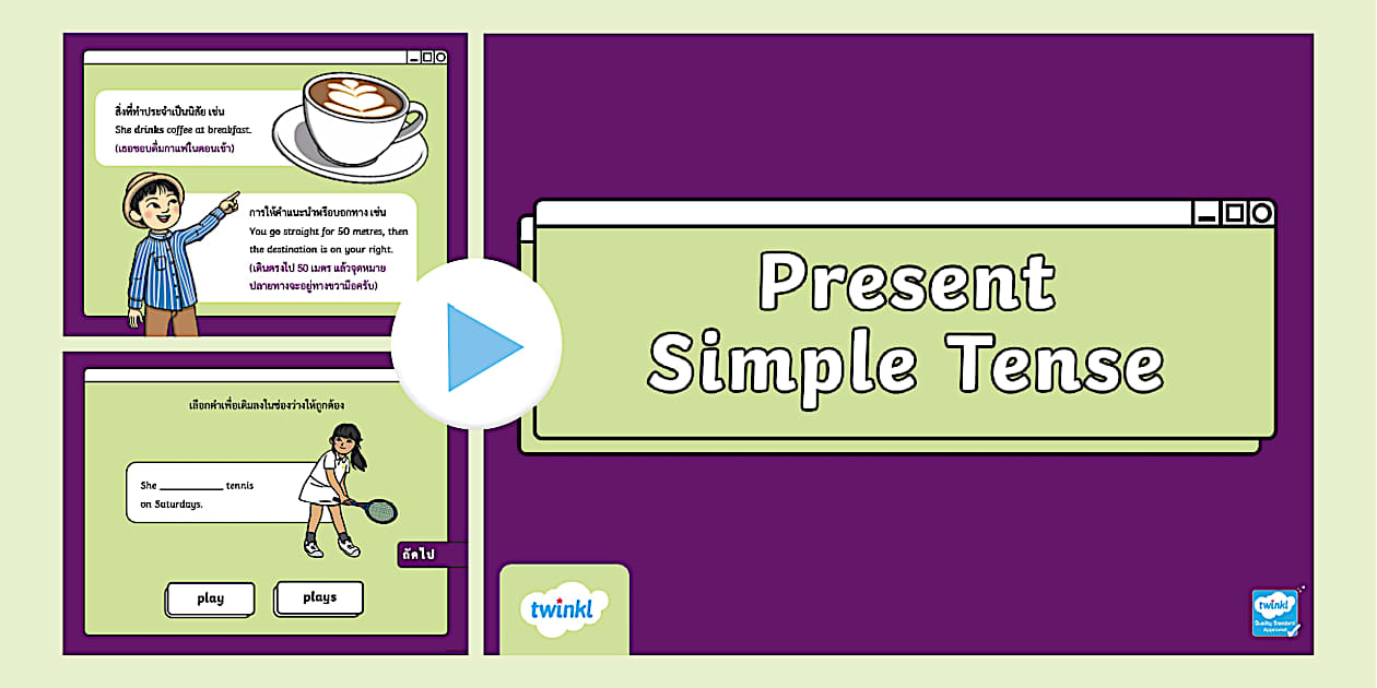 Present Simple Tense PowerPoint (teacher made) - Twinkl