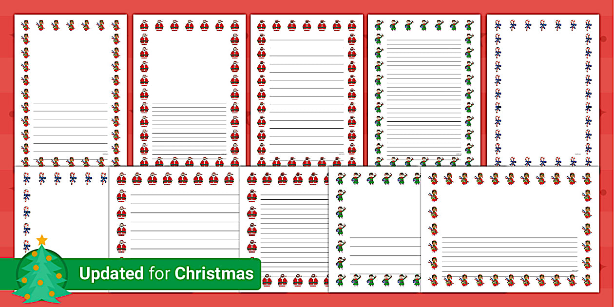 Elf-Themed Page Borders (teacher made) - Twinkl