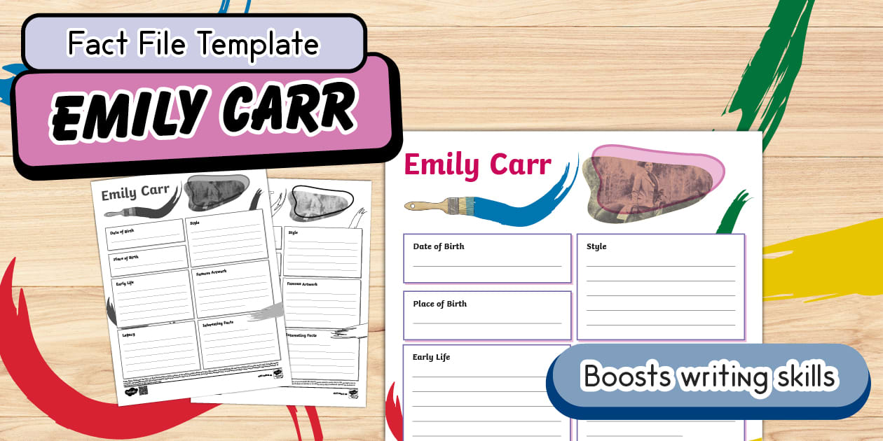 Emily Carr Fact File Template