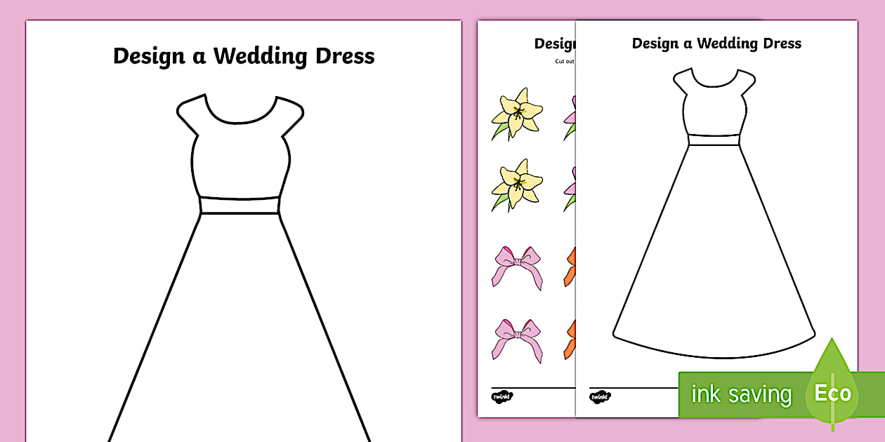 Dress Design Template | Design a Wedding or Princess Dress