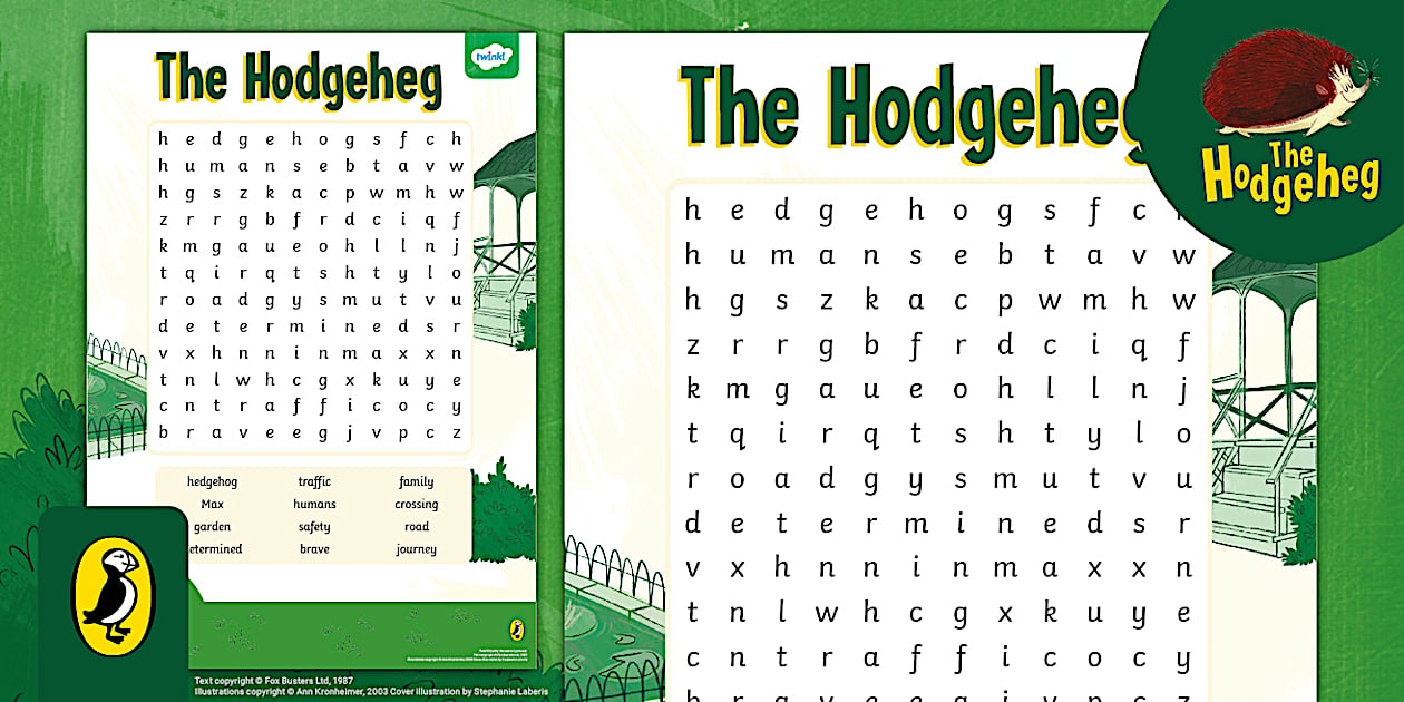 FREE! - The Hodgeheg: Word Search (Teacher-Made) - Twinkl