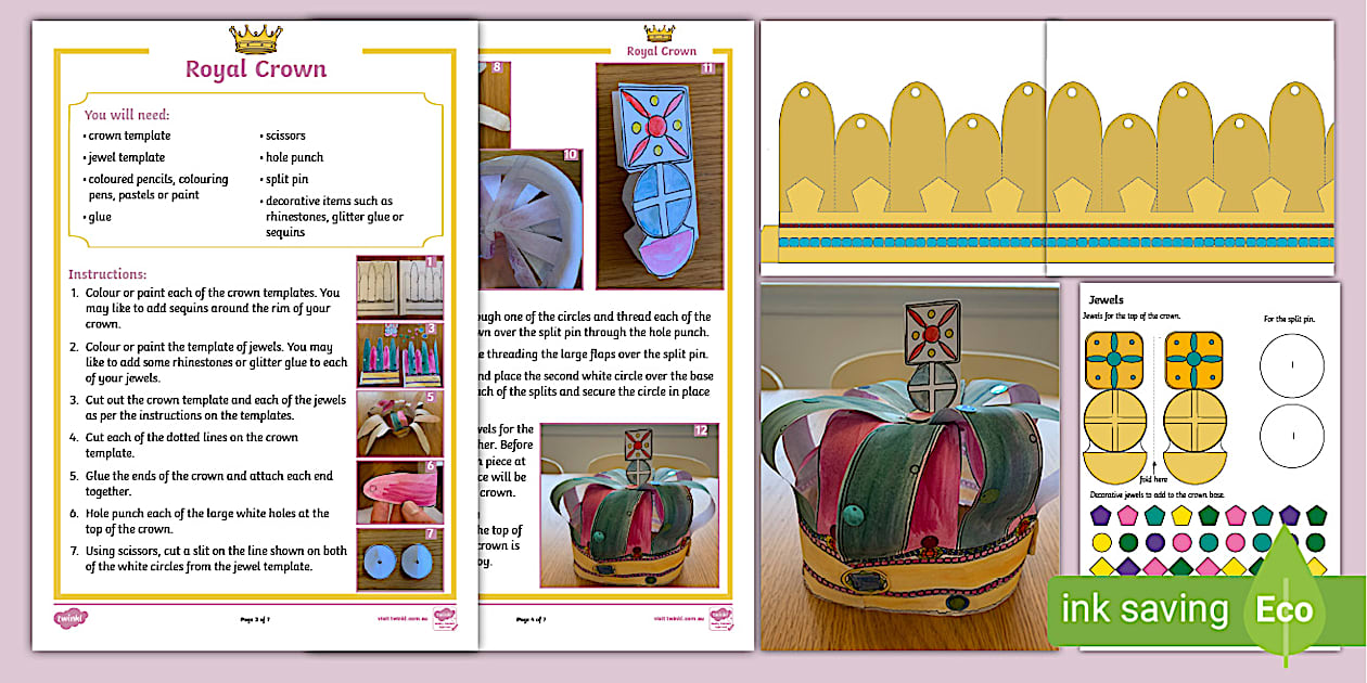 Make a Royal Crown Craft Activity - Twinkl