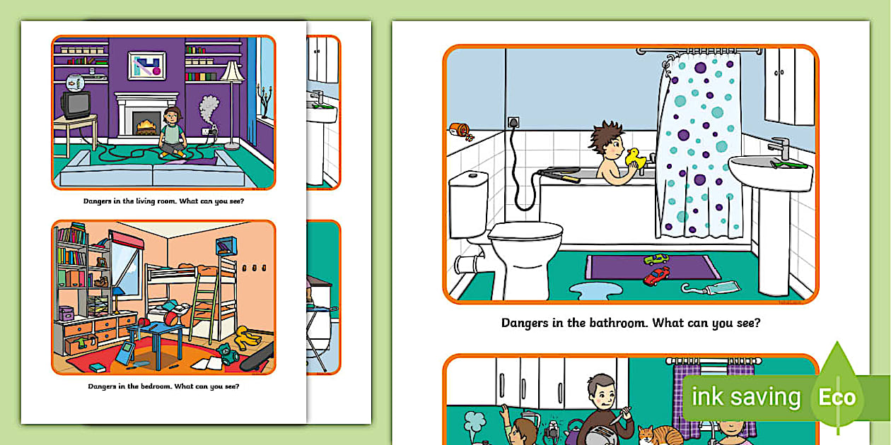 Keeping Safe Hazards in the Home Picture Pack (teacher made)