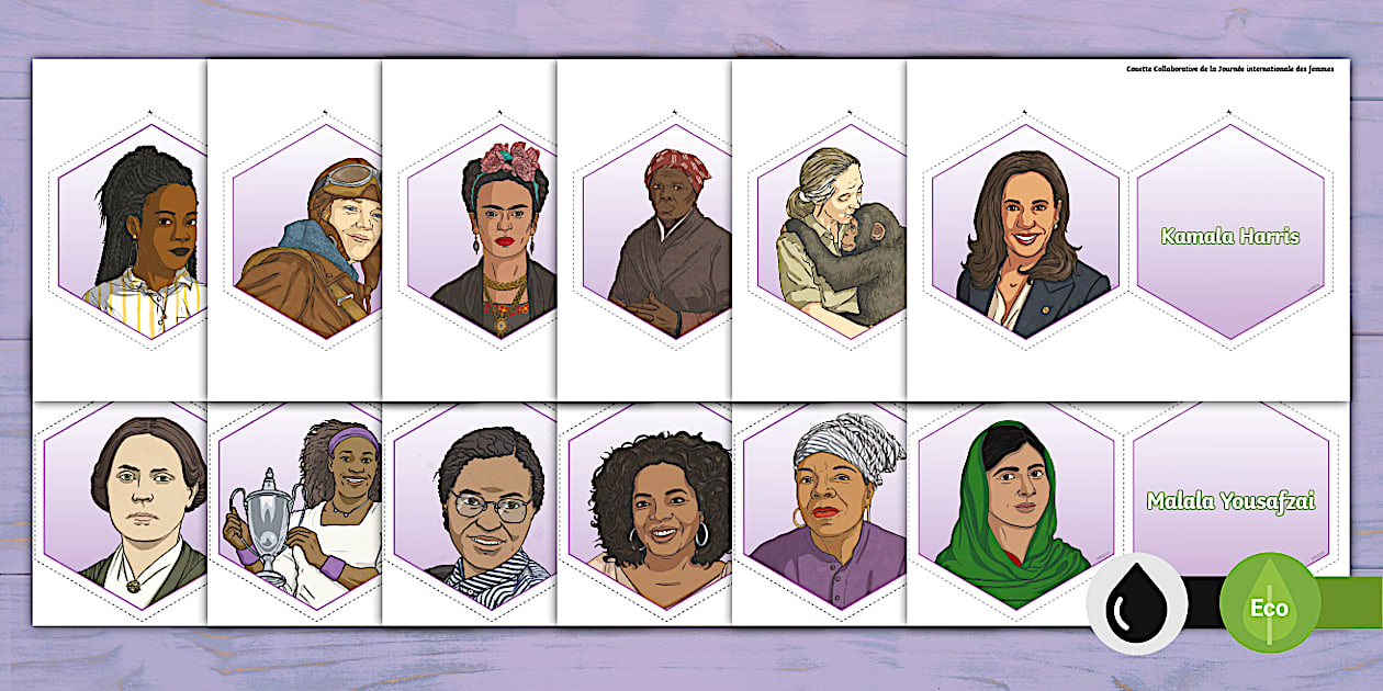 International Women's Day Quilt: Collaborative Class Project French