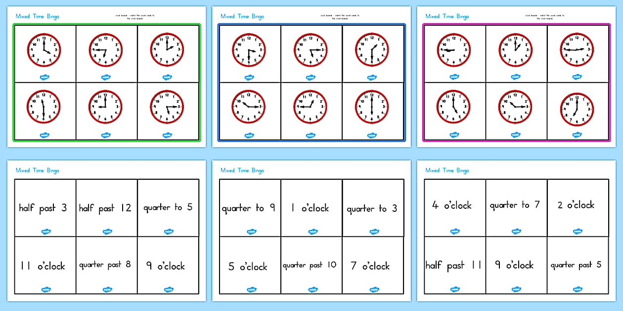 Mixed Time Bingo (teacher made) - Twinkl