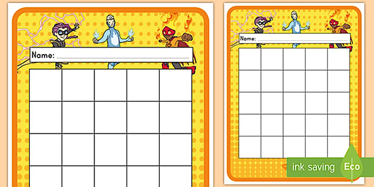 Superhero Reward Chart - Sticker Chart for Kids - Twinkl