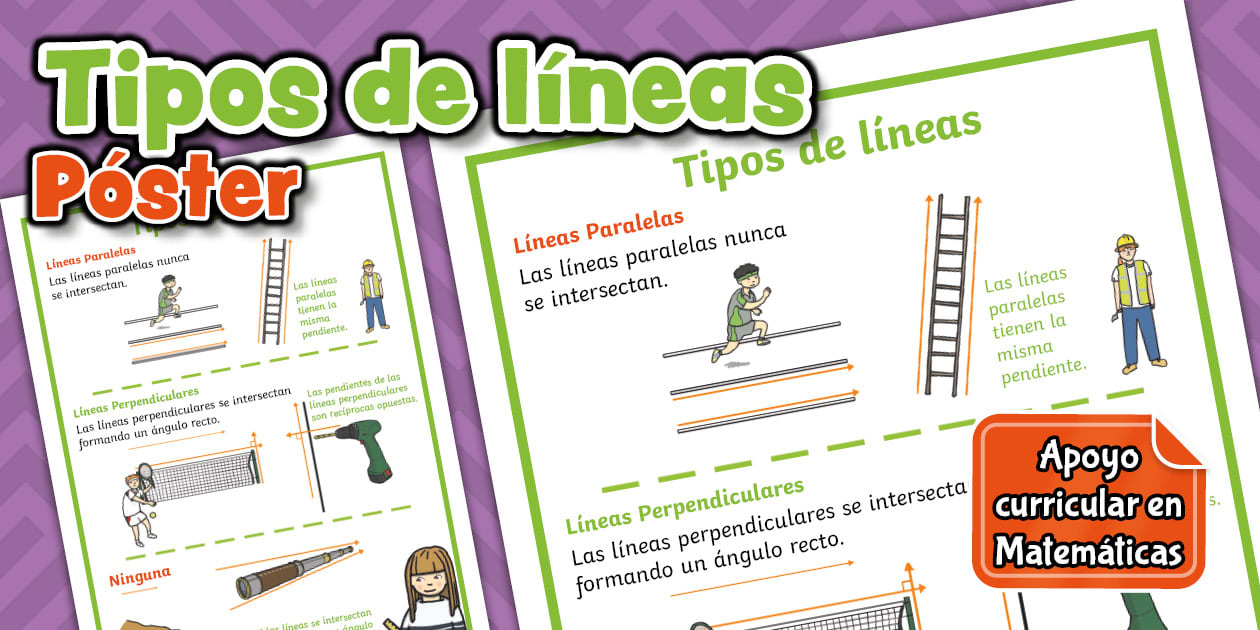 Póster: Tipos de líneas