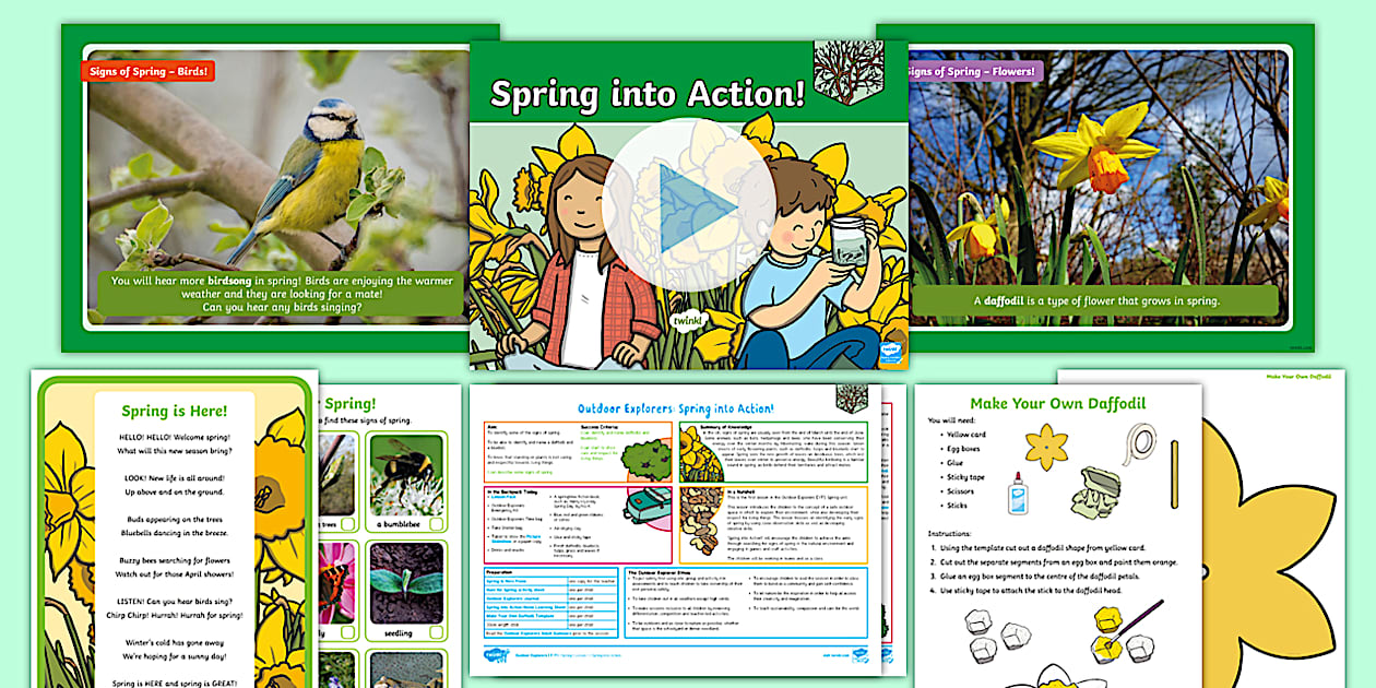 EYFS - Spring Lesson 1: Spring into Action Lesson Pack