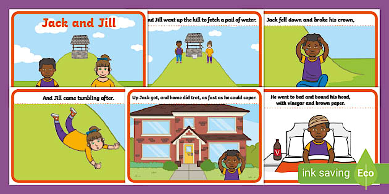 Jack and Jill Sequencing (Teacher-Made) - Twinkl