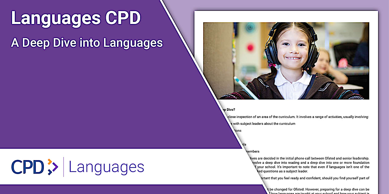 👉 Languages CPD: Deep Dive Support Pack (teacher made)