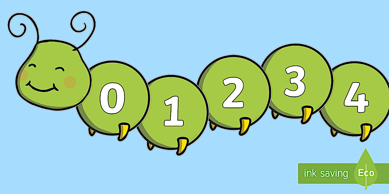 Caterpillar Number Line 0-100 (teacher made) - Twinkl