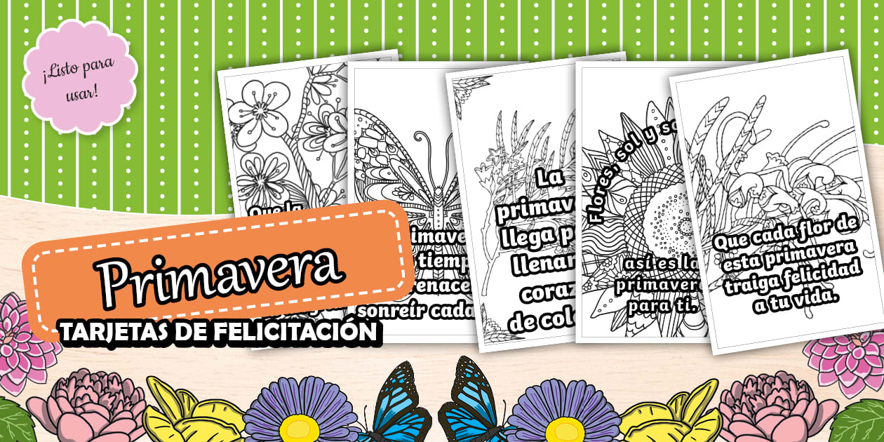 Tarjetas de Felicitación: Primavera