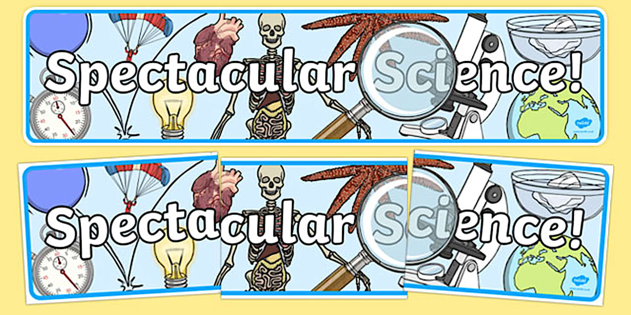 Dyslexic Spectacular Science Display Banner - Twinkl