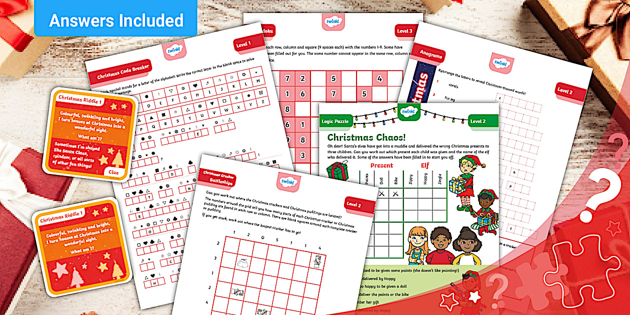The Ultimate Christmas Puzzle Pack - Twinkl - Kids Puzzles