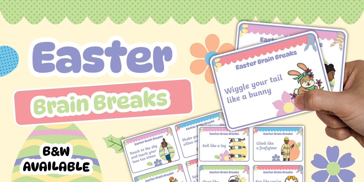 Easter Brain Break Cards for Young Learners