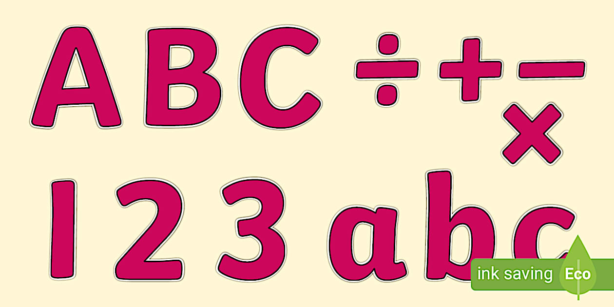 Editable Dark Pink Display Lettering (teacher made) - Twinkl
