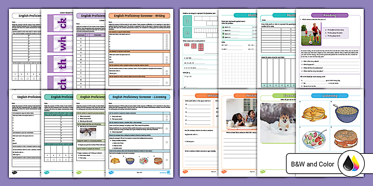 English Proficiency Screening Interview for ELL Newcomers