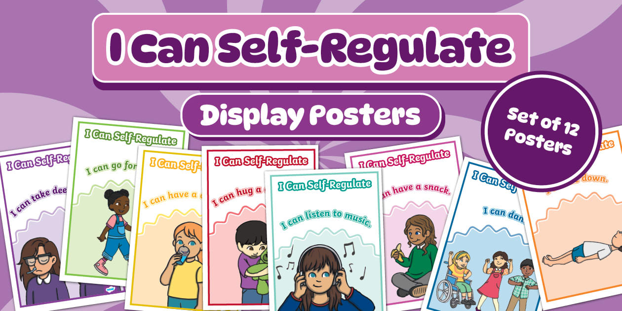 'I Can Calm Myself Down' Display Posters - Classroom Management