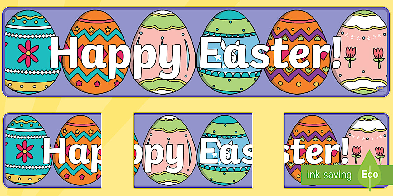 Banner for Easter - Primary Resources (teacher made)