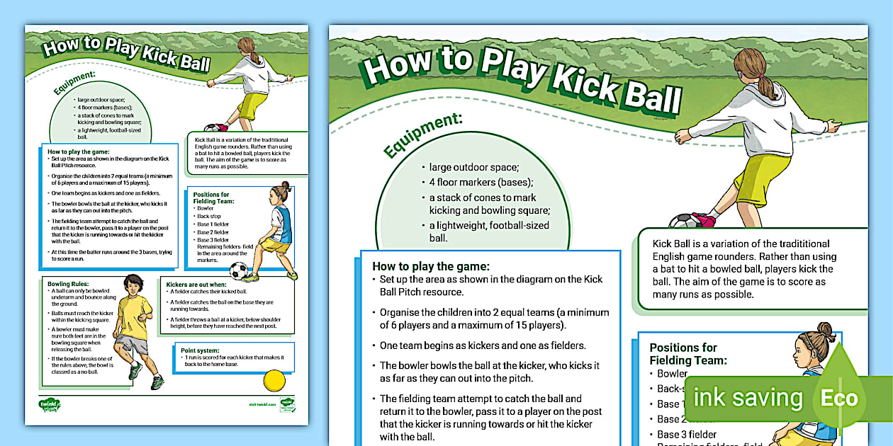 Kick Ball Adult Guidance (teacher made) - Twinkl