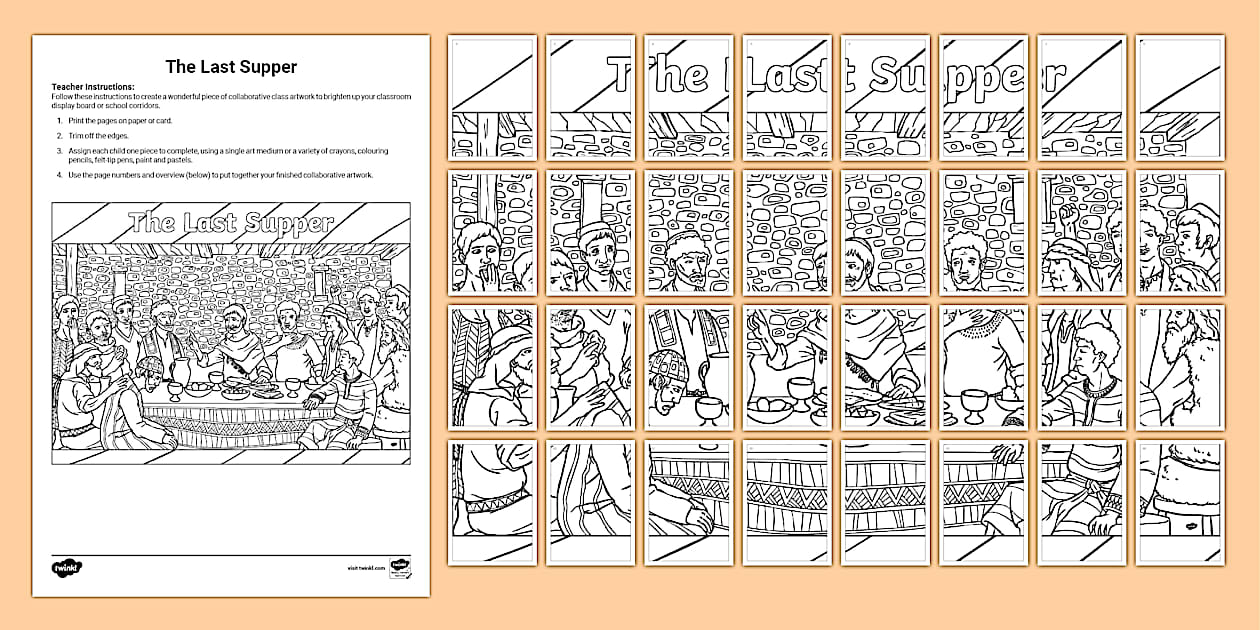 The Last Supper Mindfulness Collaborative Art Pack