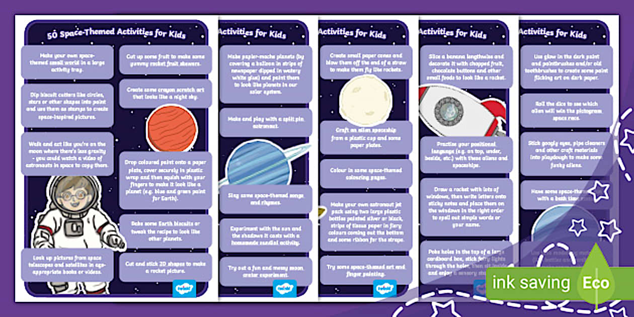 50 Space-Themed Activities for Kids (Ages 2 -5) - Twinkl