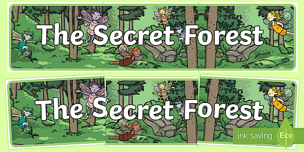 Dyslexic The Secret Forest Display Banner (teacher made)