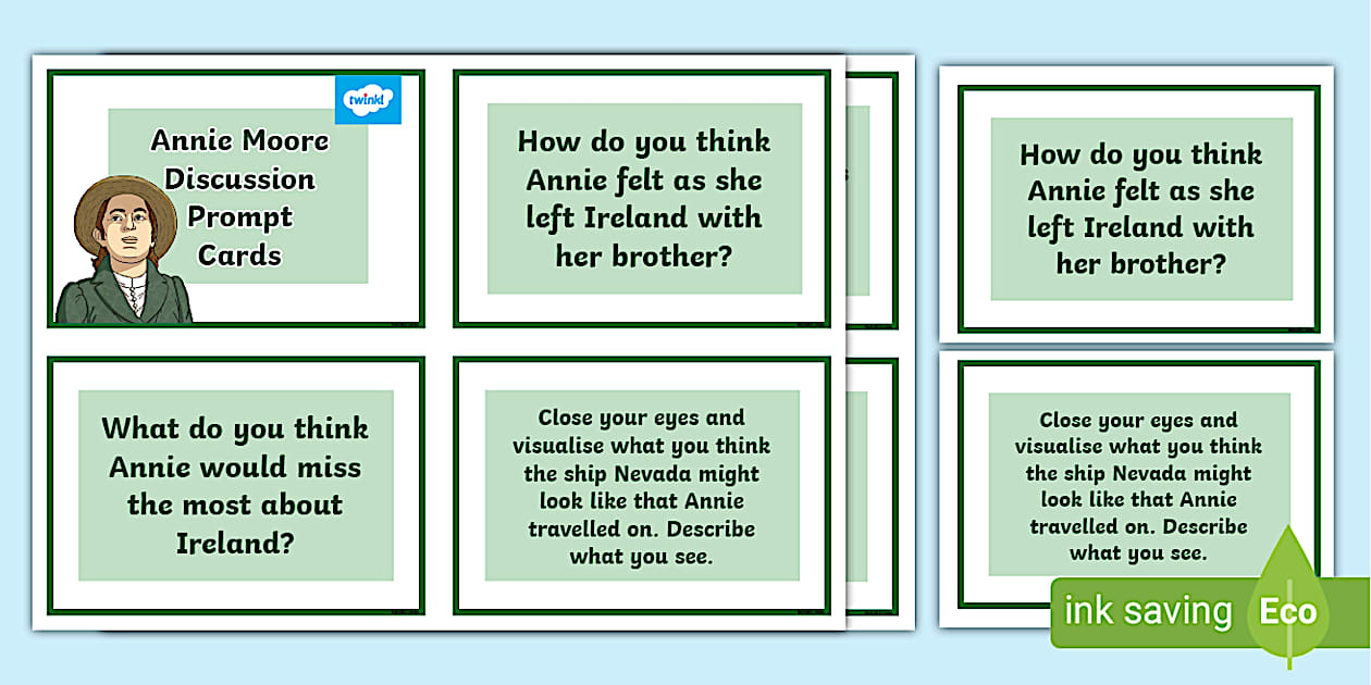 Annie Moore Discussion Prompt Cards