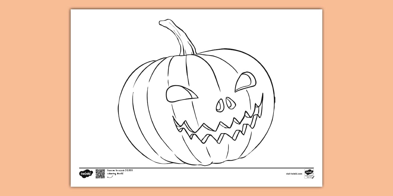 Pumpkin Colouring Pages | Twinkl Resources (teacher made)