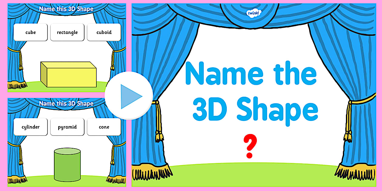 Name the 3D Shape Year 2 PowerPoint Quiz - Twinkl