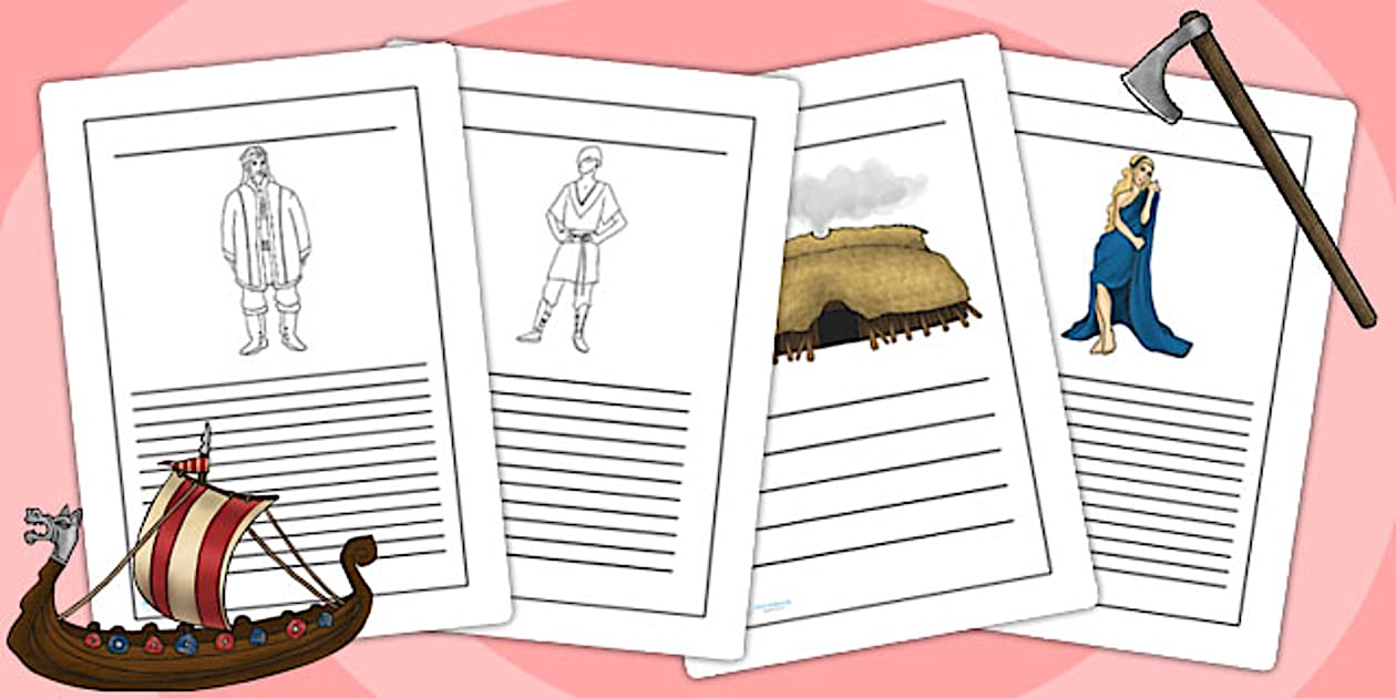 Editable Vikings Writing Frames (teacher made) - Twinkl