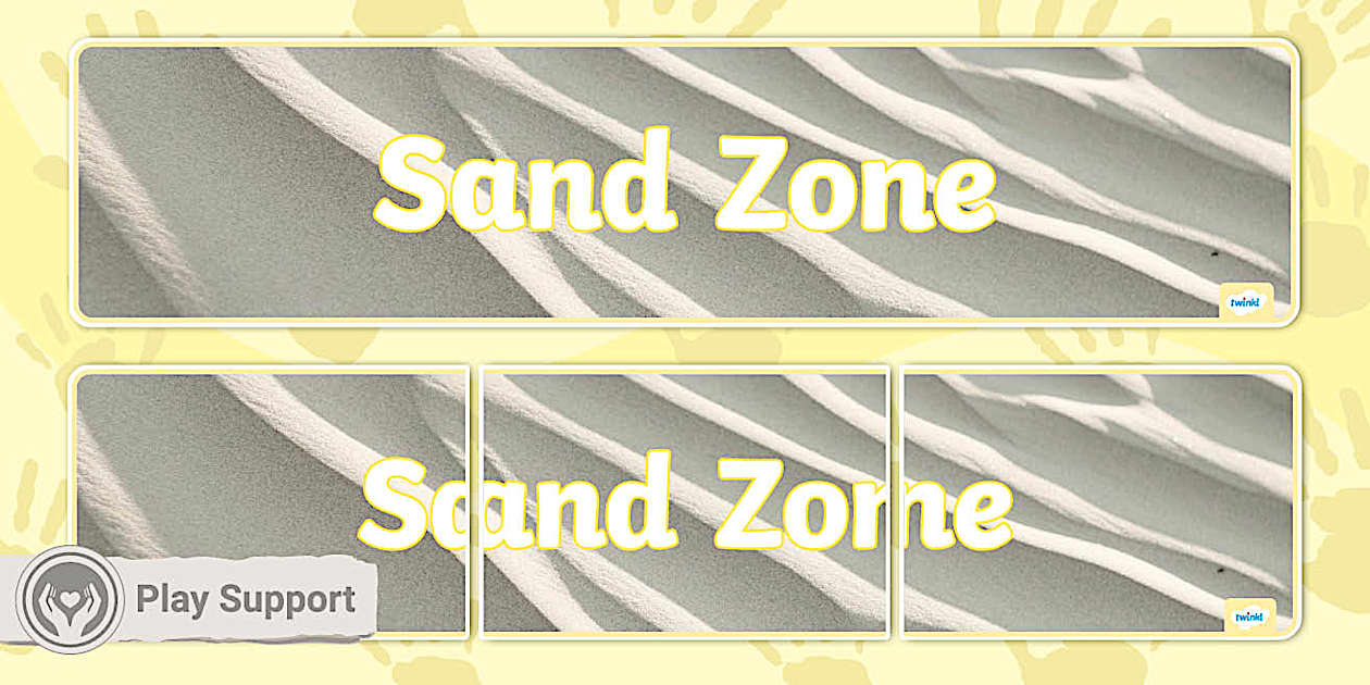 Sand Play for All Ages Photo Display Banner (teacher made)