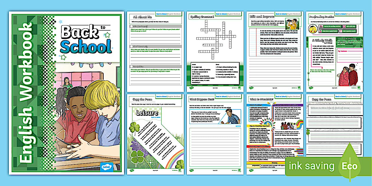 Year 6 Back to School English Worksheets (teacher made)