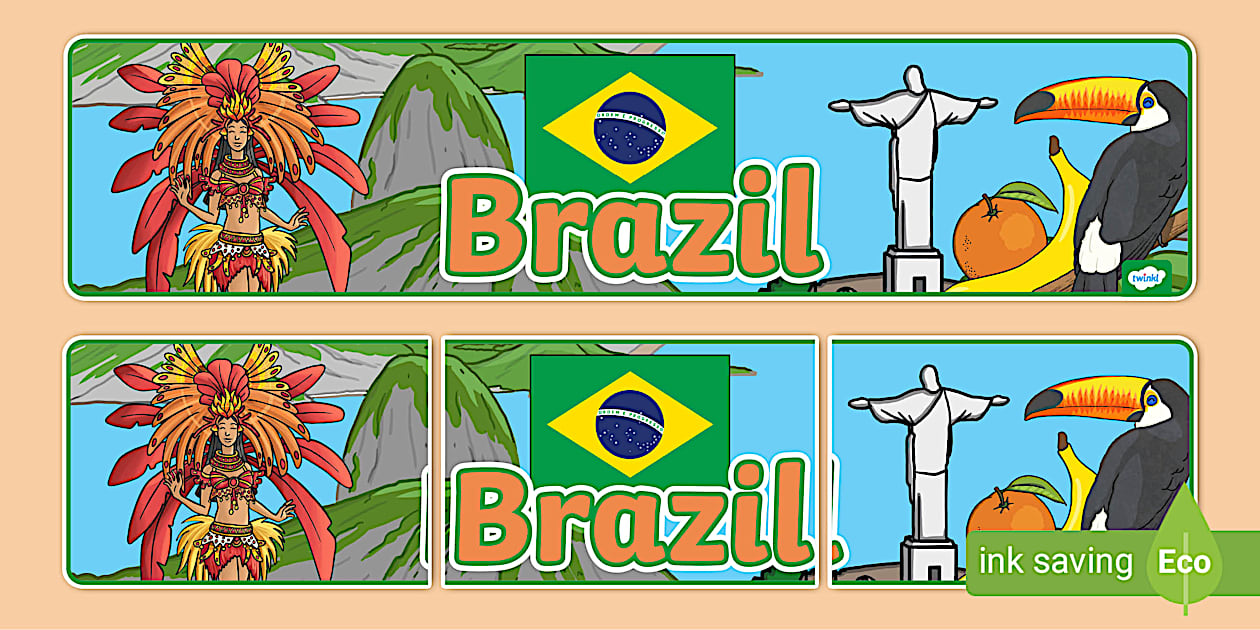 Brazil Display Banner (teacher made) - Twinkl