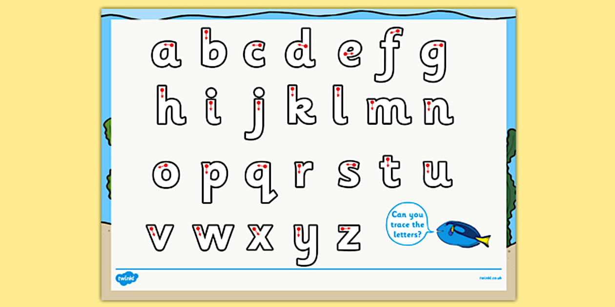 Cursive Under the Sea Adventure Themed Letter Writing Worksheet