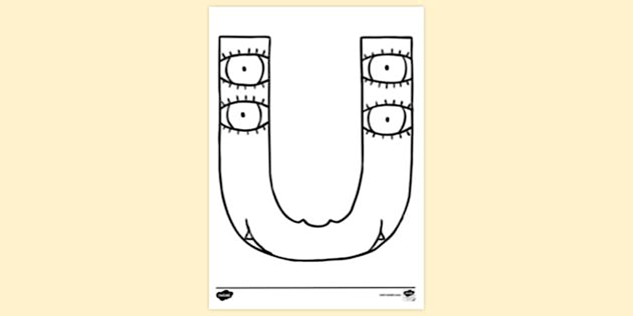Letter U Colouring Page | Colouring Sheets (teacher made)
