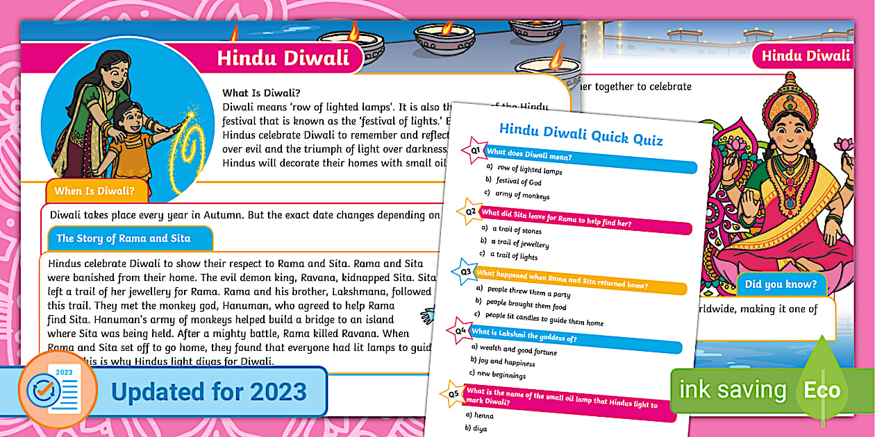 Diwali Religion Facts and Quiz | Twinkl | KS1 | Hinduism